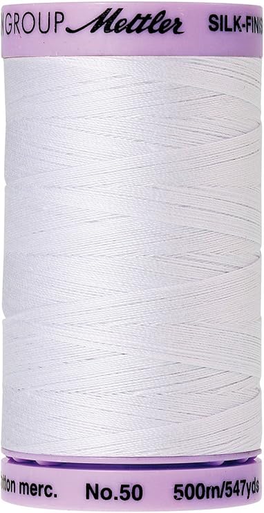 Amazon.com: Mettler Silk-Finish Cotton Thread 50 wt. 547 Yd / 500 M Spool