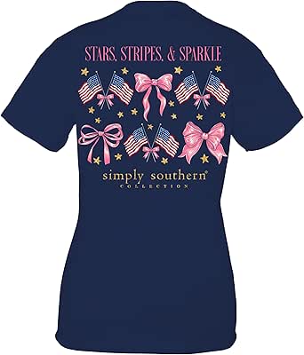 Simply Southern - Women's Short Sleeve T-Shirt - Stars, Stripes, and ...