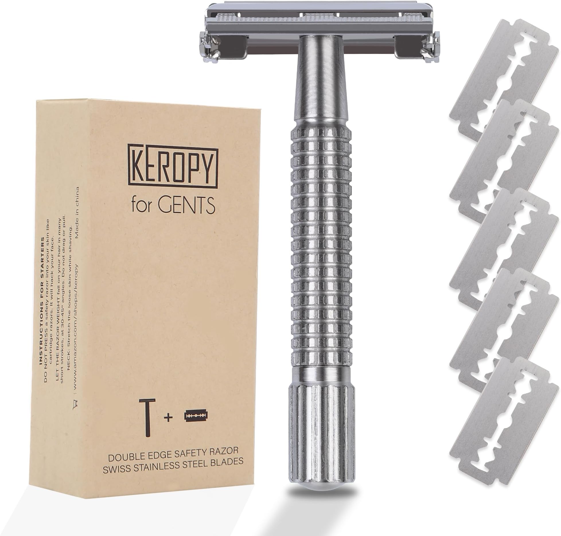 Amazon.com: Gearhub Butterfly Double Edge Safety Razor Reusable ...