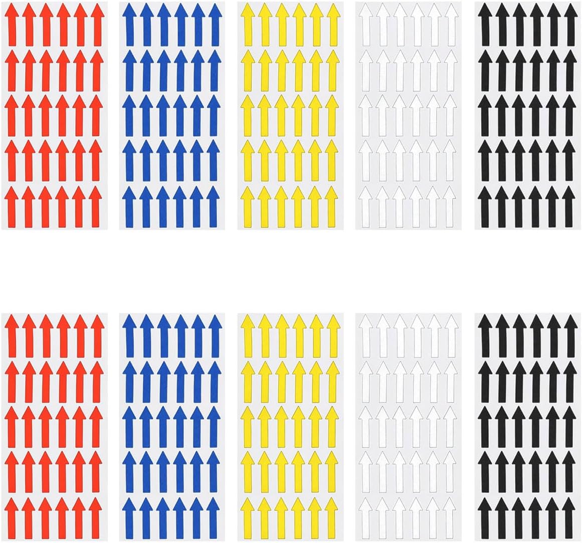 ZAMXHUG Petit Flèche Autocollant Étiquette - 300pcs Adhésif Couleur ...