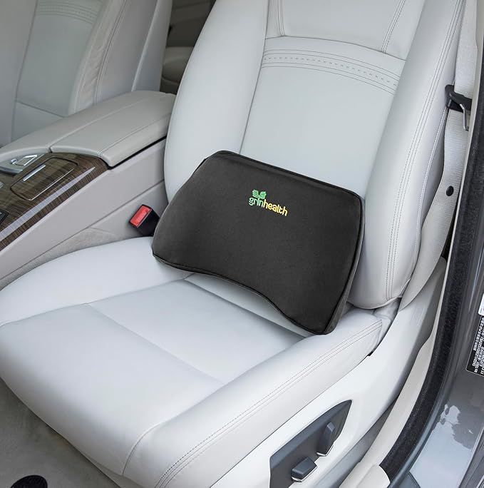 Grin Health Mini Small Size Back Cushion Lumbar Support Pillow Ideal ...