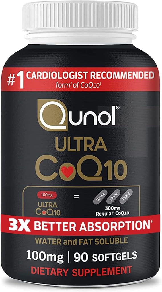 Amazon.com: Qunol Ultra CoQ10 100mg Softgels- 3x Better Absorption ...