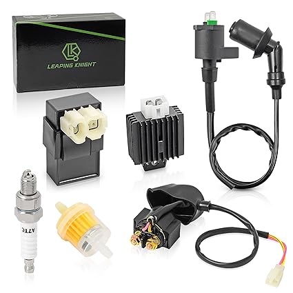 Amazon.com: GY6 150cc Ignition Coil AC CDI Box Kit with Solenoid Relay ...