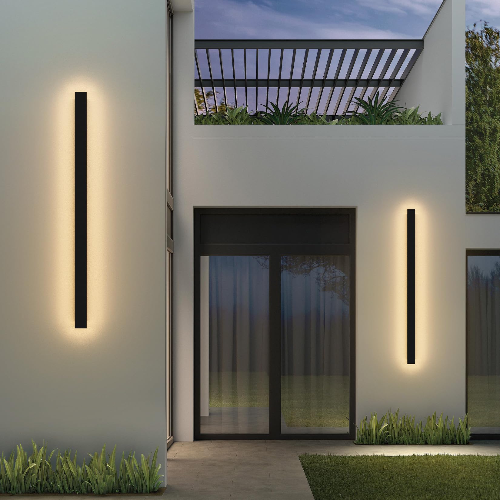 Ralbay 2 Pack 40inch Long Outdoor LED Wall Lights,30W Waterproof IP65 ...