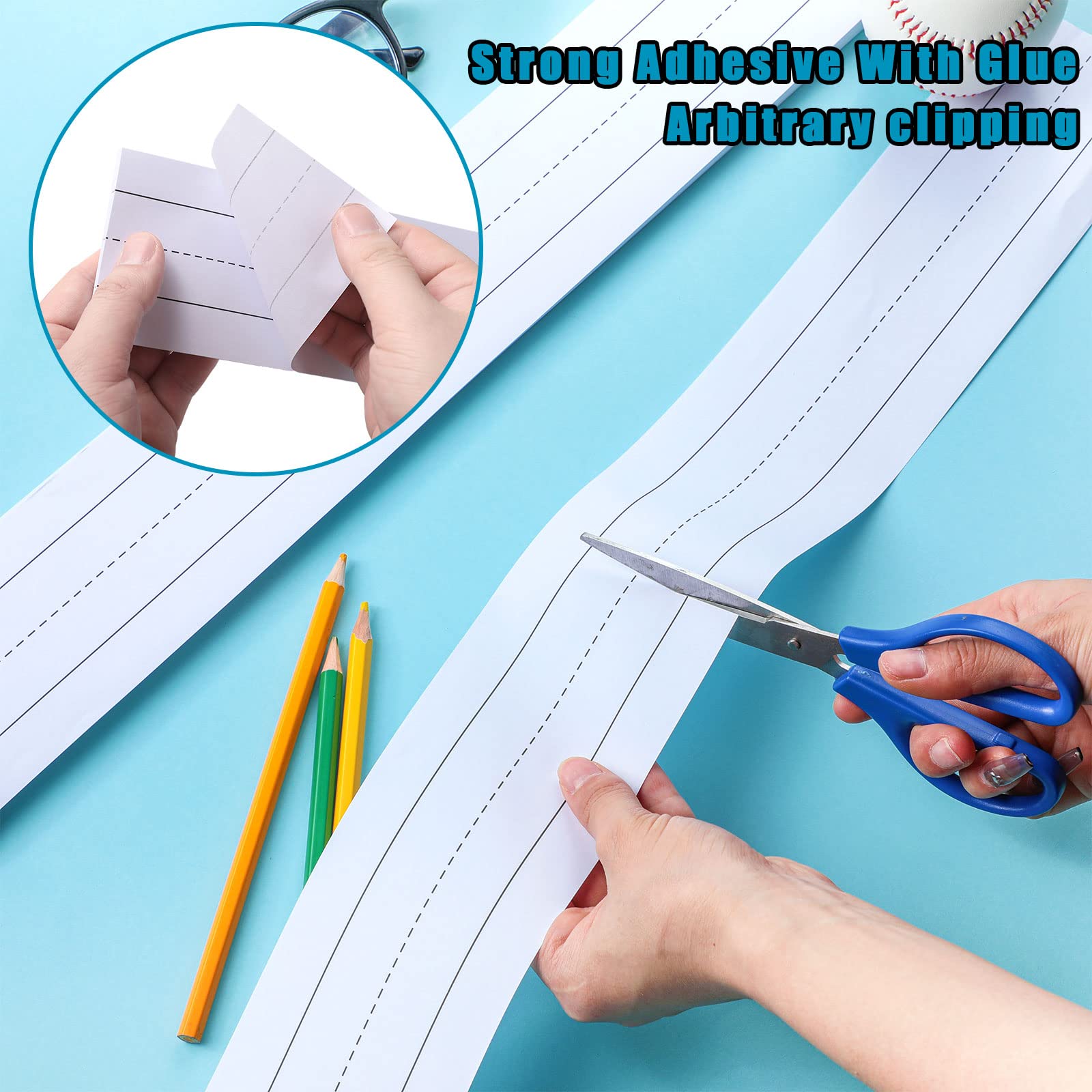 Snapklik.com : Outus 96 Strip Ruled Sentence Strips, 3 X 24 Inches ...