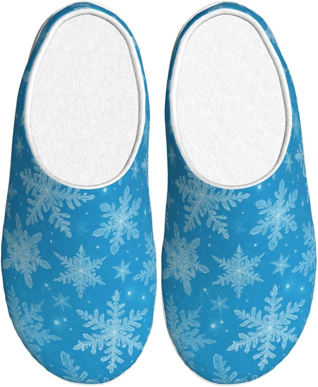 Amazon.com | Augenstern Adult Snowflake Pattern Fleece Slippers With ...