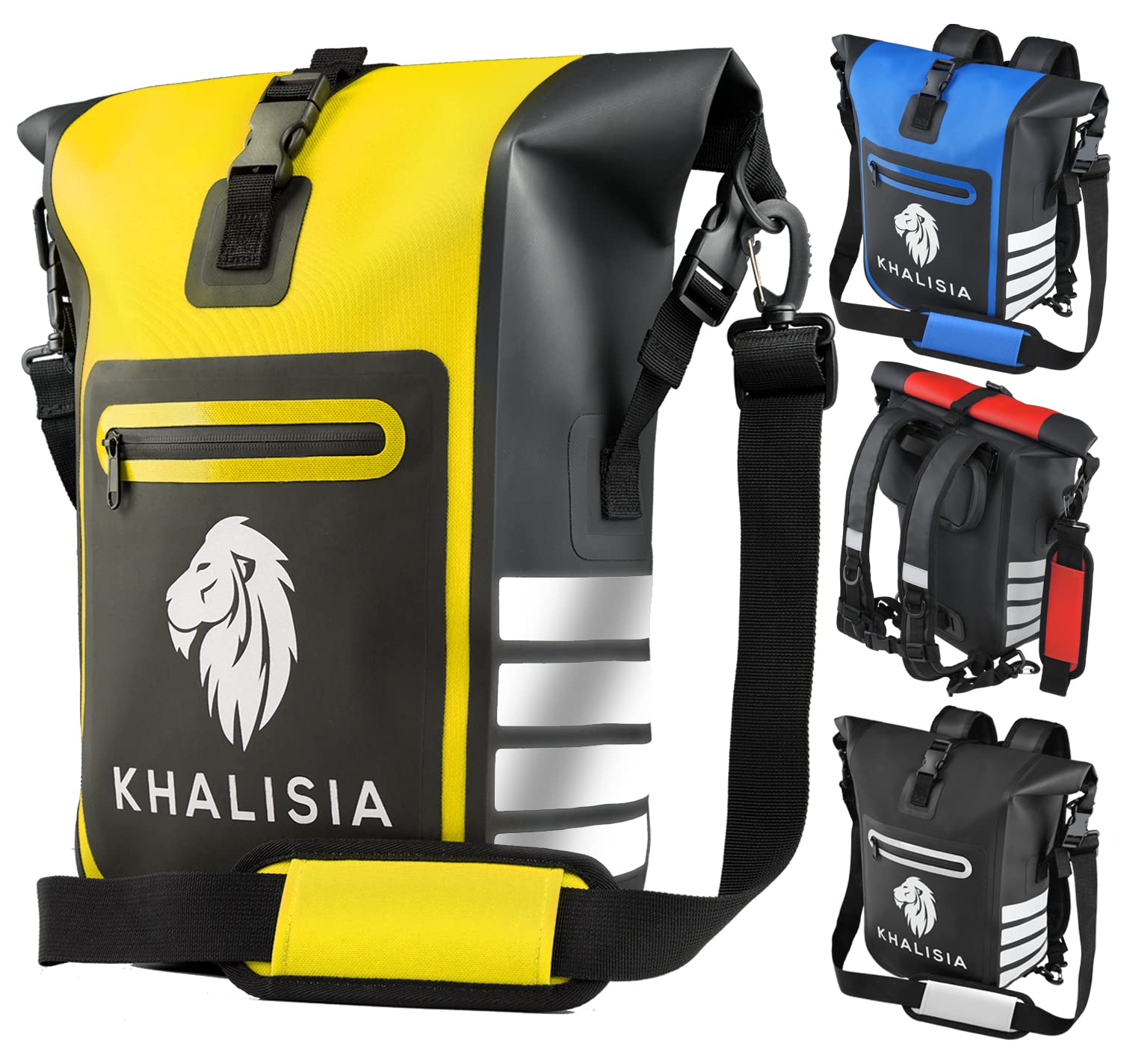 Buy KHALISIA® SpeedBag 3-in-1 Bicycle Bag for Pannier Rack with Laptop ...