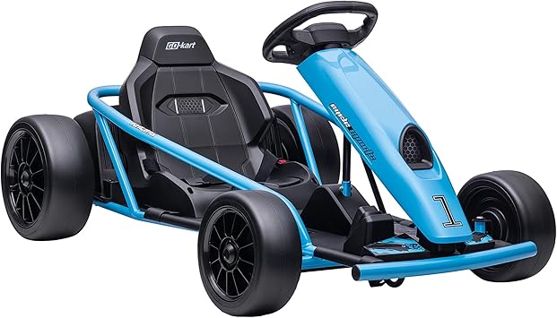 Amazon.com: Aosom 24V 8.1 MPH Electric Go Kart, Drifting Car Battery ...