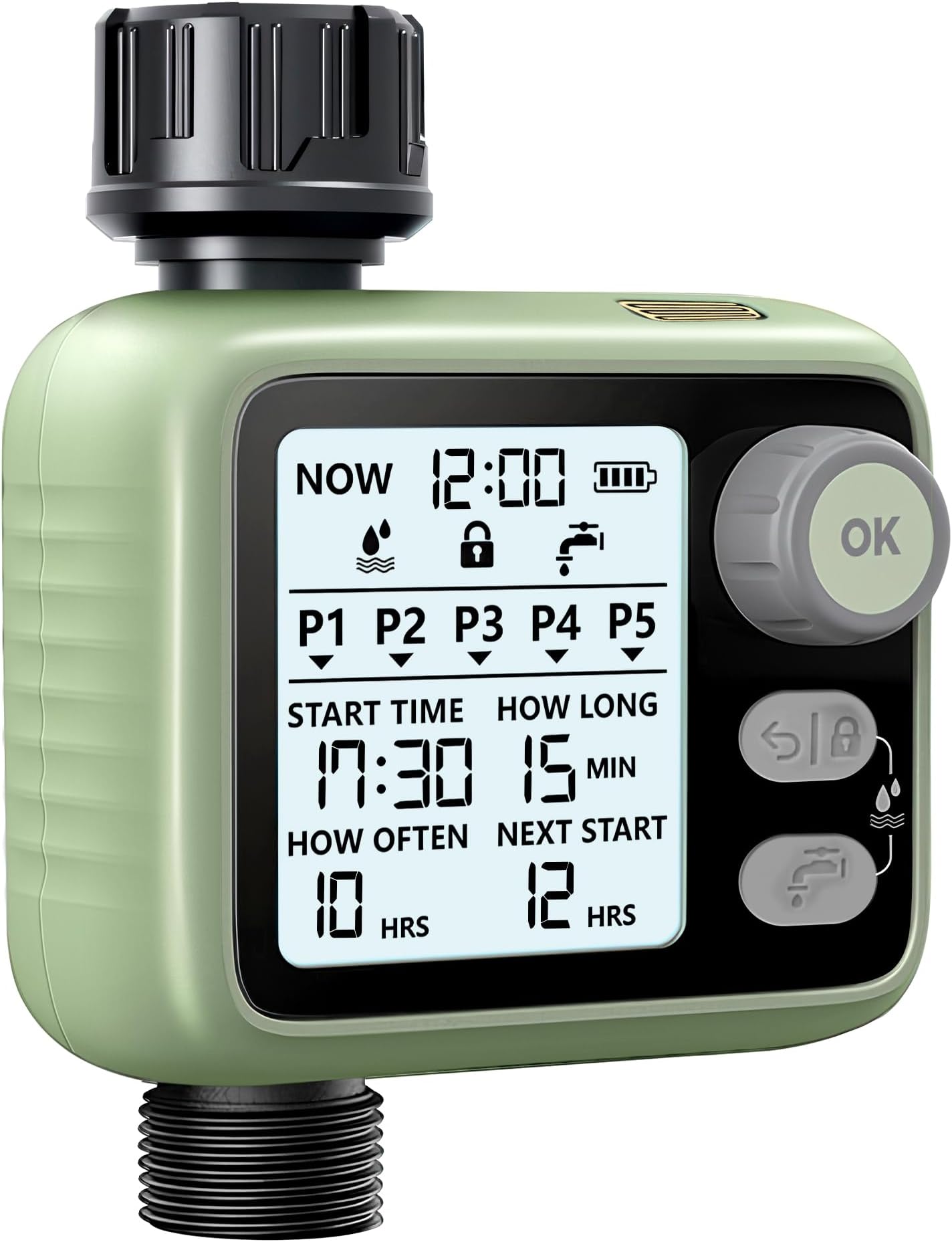 Amazon.com: ANGROC Sprinkler Timers, 5 Separate Programs Water Hose ...