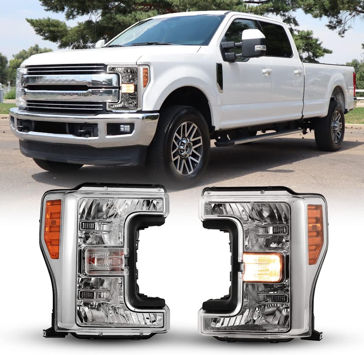 Amazon.com: ROXX Headlights Assembly for 2017 2018 2019 Ford F250/ F350 ...