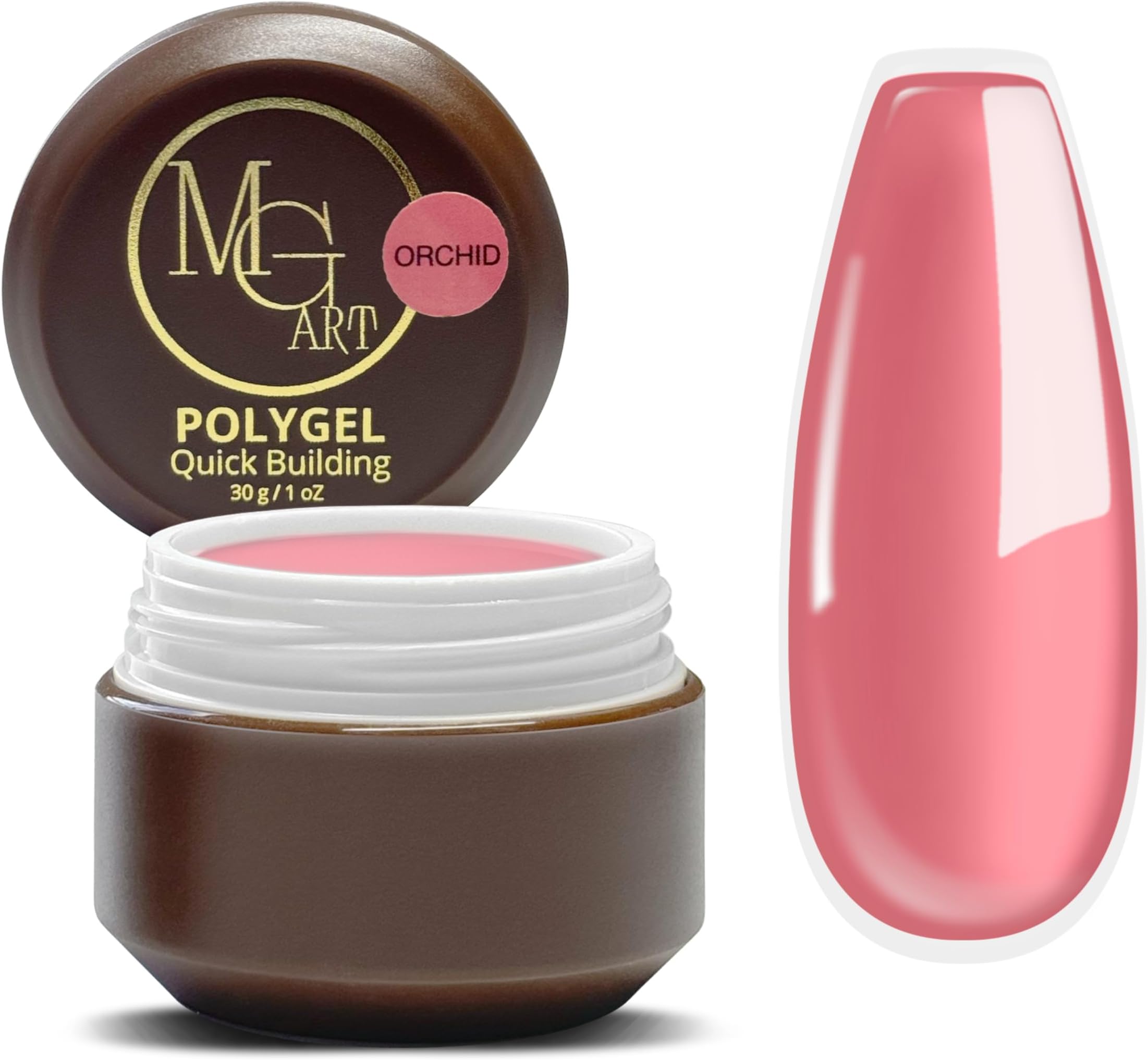 Amazon.com : MGart Poly Gel MILK Nail Extension Gel, Builder Gel, Nail ...