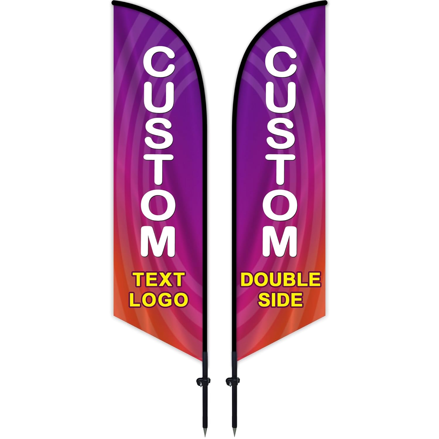 Amazon.com: Custom Advertising Feather Flags for Business Outside ...