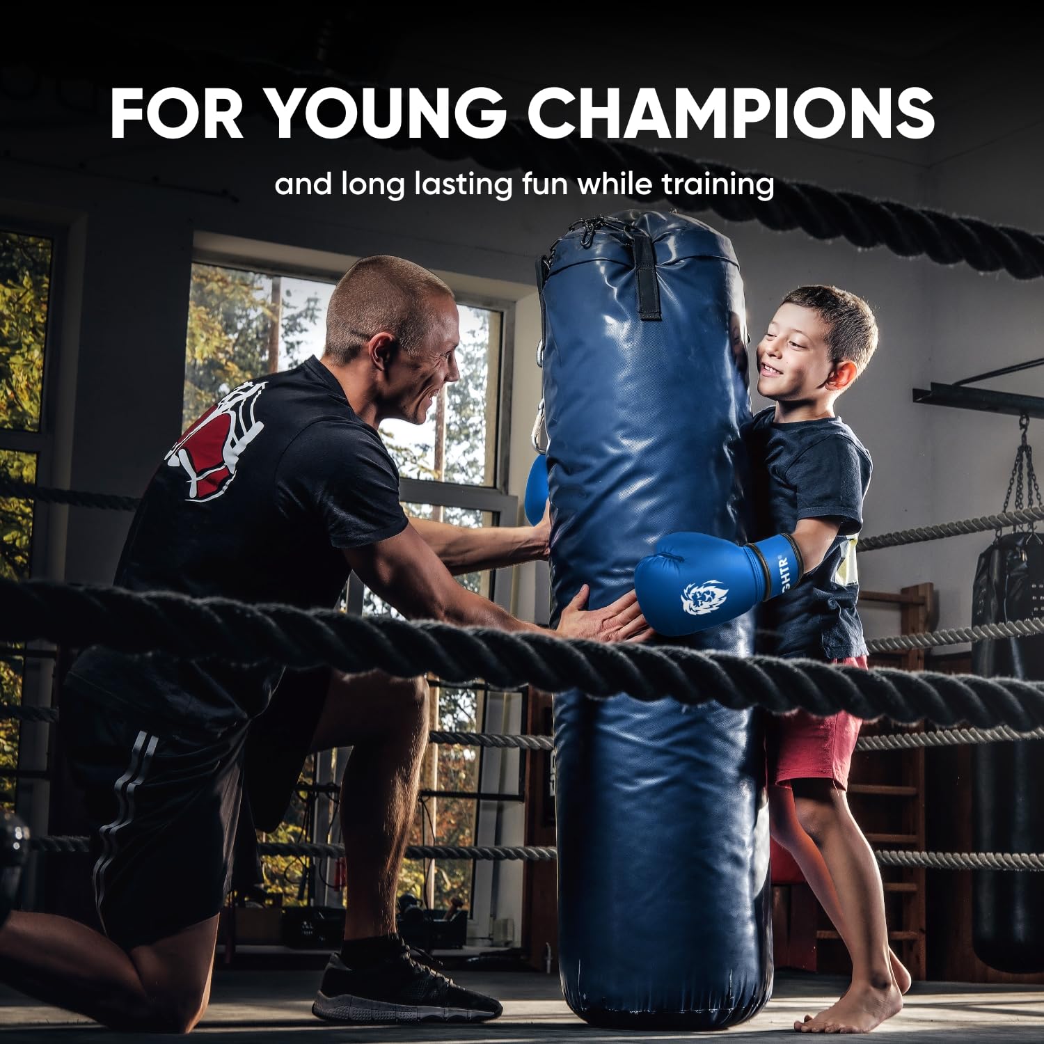 Snapklik.com : FIGHTR Kids Boxing Gloves And More Stability Junior Boys ...