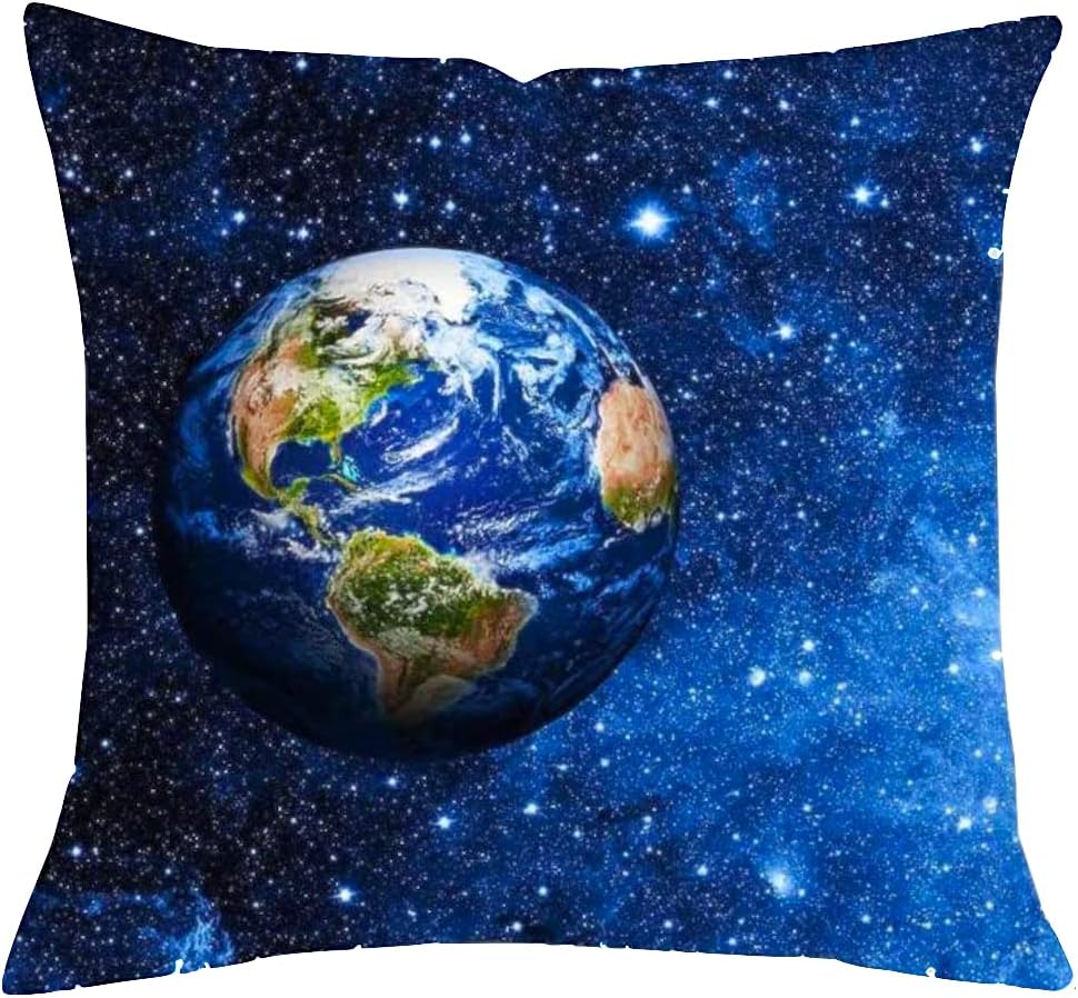 EZB Space Themed Scatter Planet Cushion Cover | Unique Design | Boys ...