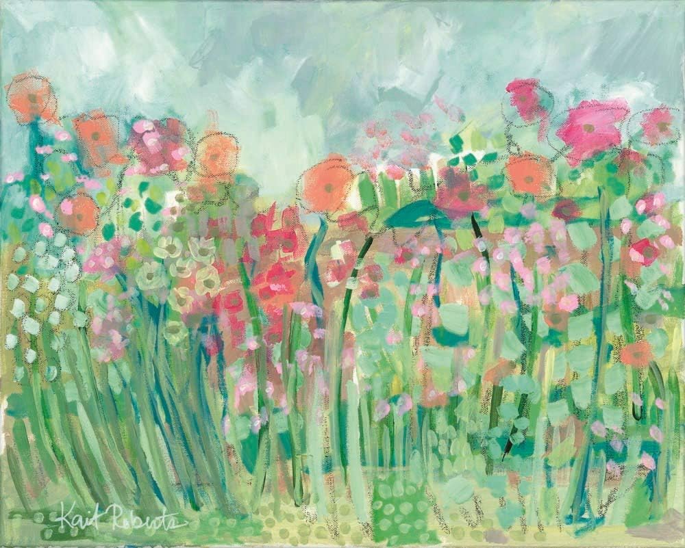 Amazon.com: Growing Things I by Kait Roberts Art Print, 23 x 18 inches ...