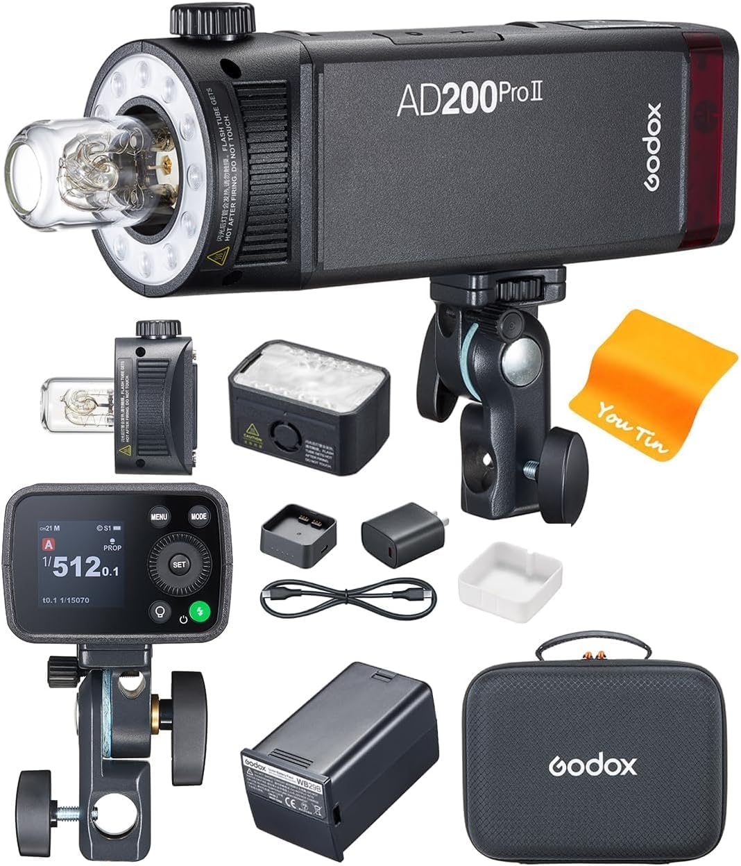 Amazon.com : Godox AD200 Pro II AD200Pro II Flash Strobe Monolight, One ...