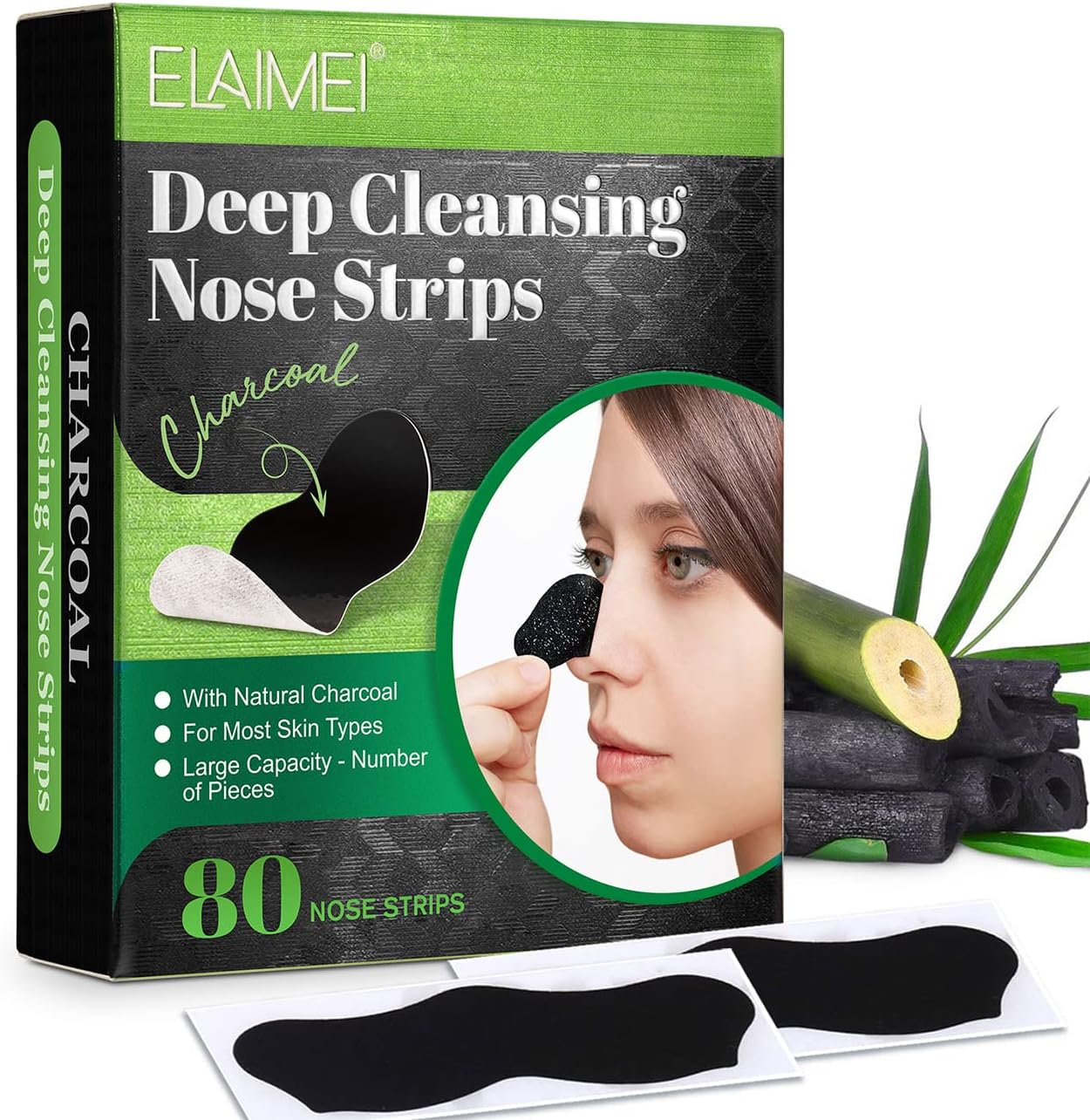 Amazon.com: Blackhead Remover Strips(80pcs), Nose Pore Strips for ...