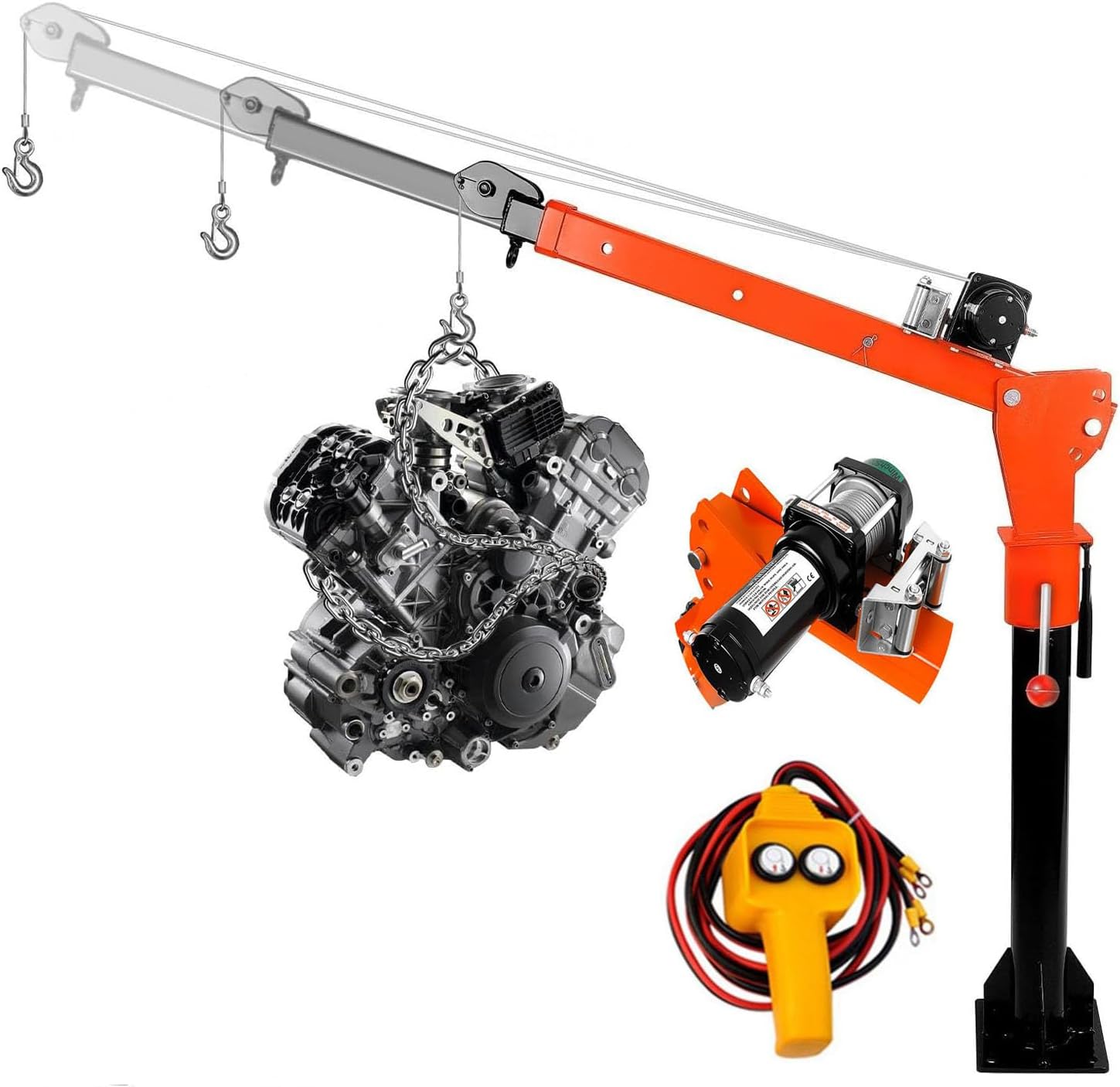 Amazon.com: Electric Truck Bed Crane, 1500lbs Load Capacity, Folding ...