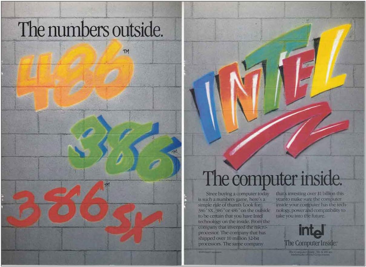 Amazon.com: RelicPaper 1990 Intel: The Number Outside The Computer ...