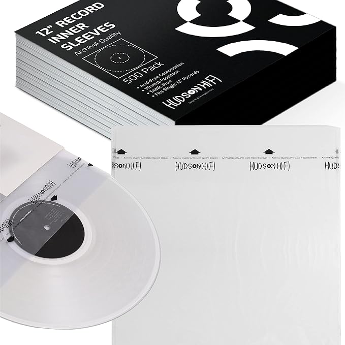 Amazon.com: Hudson Hi-Fi Anti-Static Vinyl Record Inner Sleeves ...
