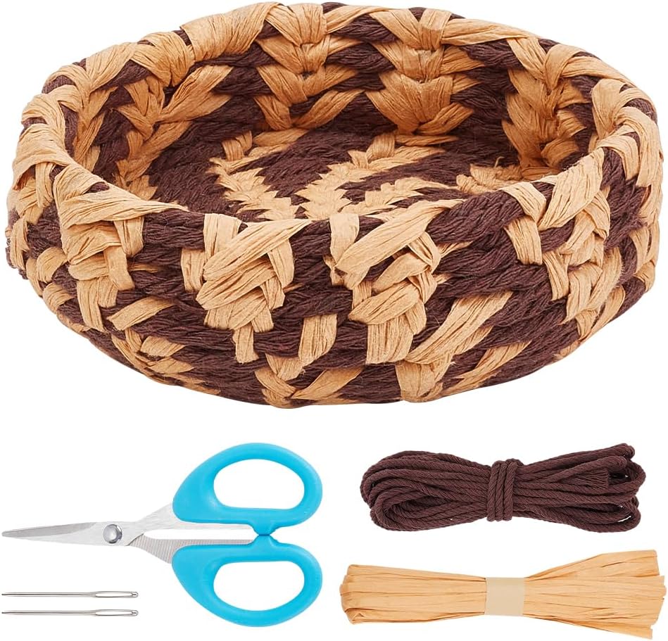 Amazon.com: FREEBLOSS DIY Decorative Basket Coiled Basket Kit Basket ...