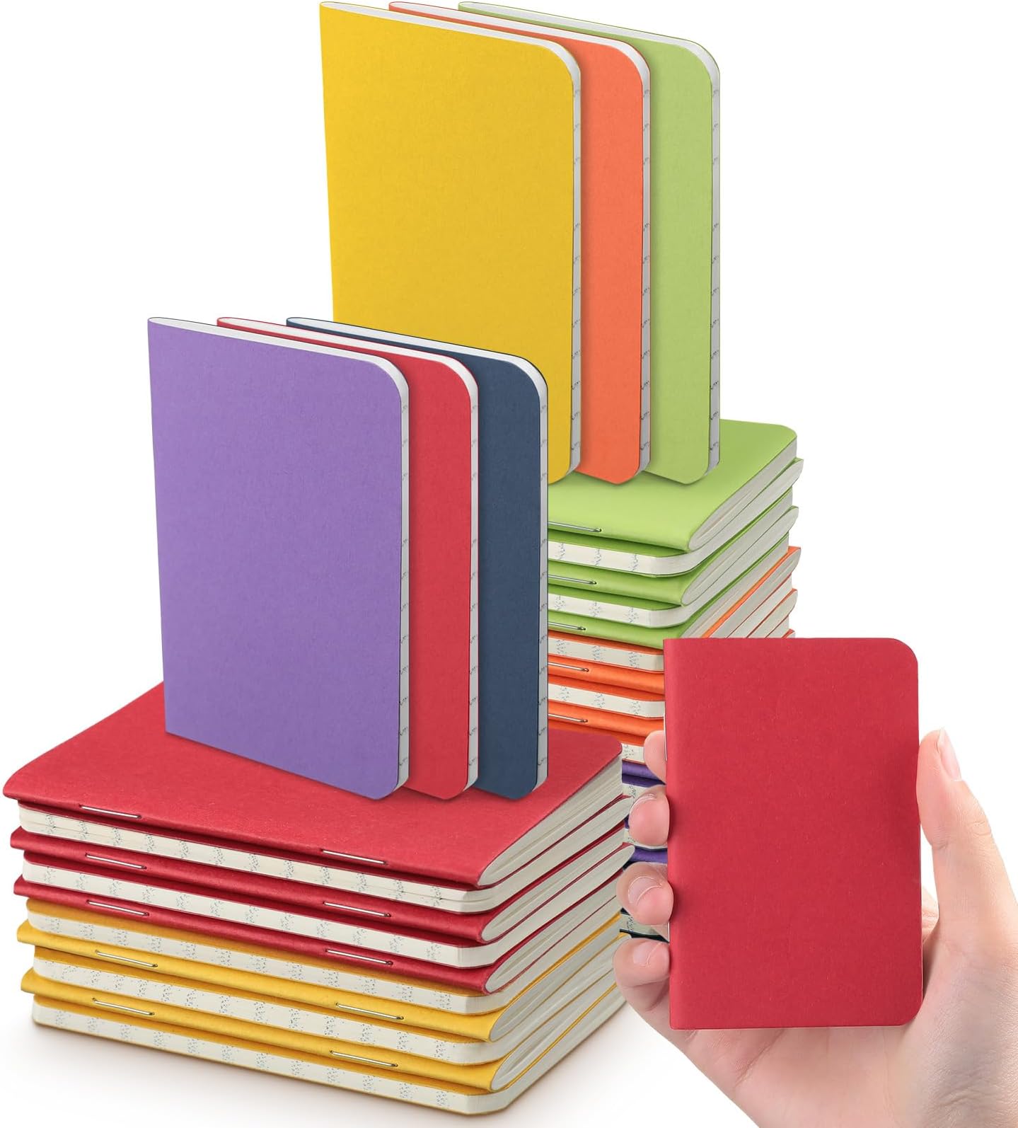 Amazon.com : Eaasty 50 Pcs Mini Notebooks Bulk Small Pocket Notepads ...