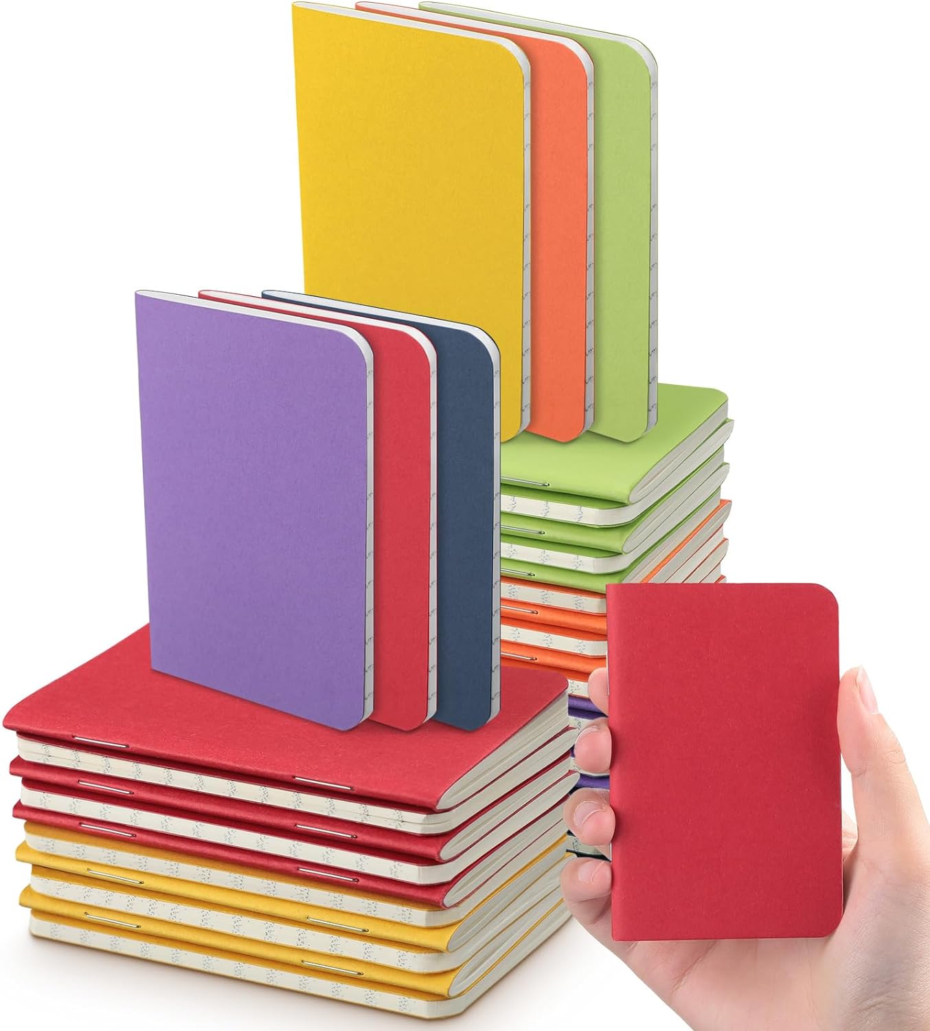 Amazon.com : 60 Pcs Bulk Pocket Notebook 2.5" x 4" Mini Notebooks Small ...
