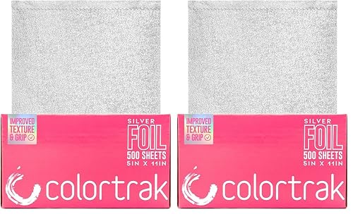 Colortrak Hojas en relieve de papel de aluminio plateado, 500 hojas ...