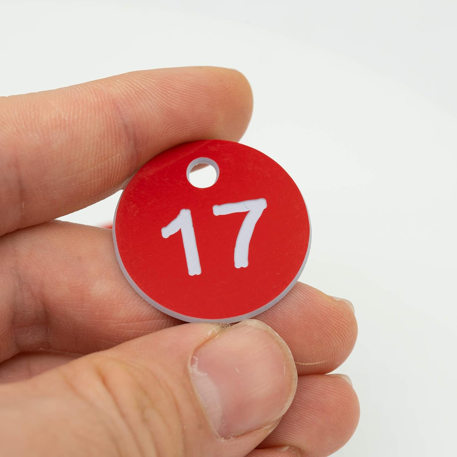 Plastic ID Number Tags Engraved Tags Key Tags ID Tags Without Key Rings ...