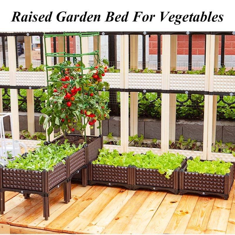 Cultivando Un Jardín En Cajas Caja De Cultivo De Acero Elevada