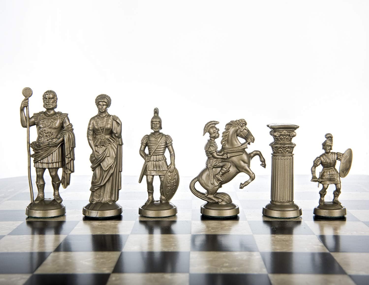Amazon.com: Veronese Design 3 1/4 Inch Viking Chessmen Set Hand Painted ...