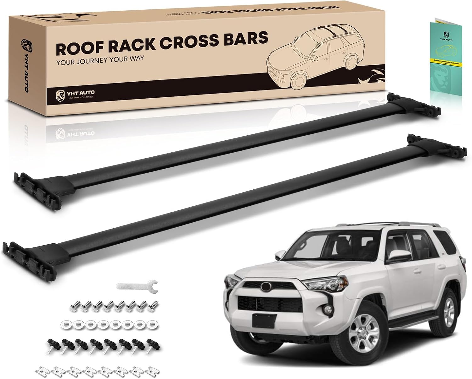 Amazon.com: YHTAUTO Roof Rack Cross Bars Fit Toyota 4Runner 2024-2010 ...