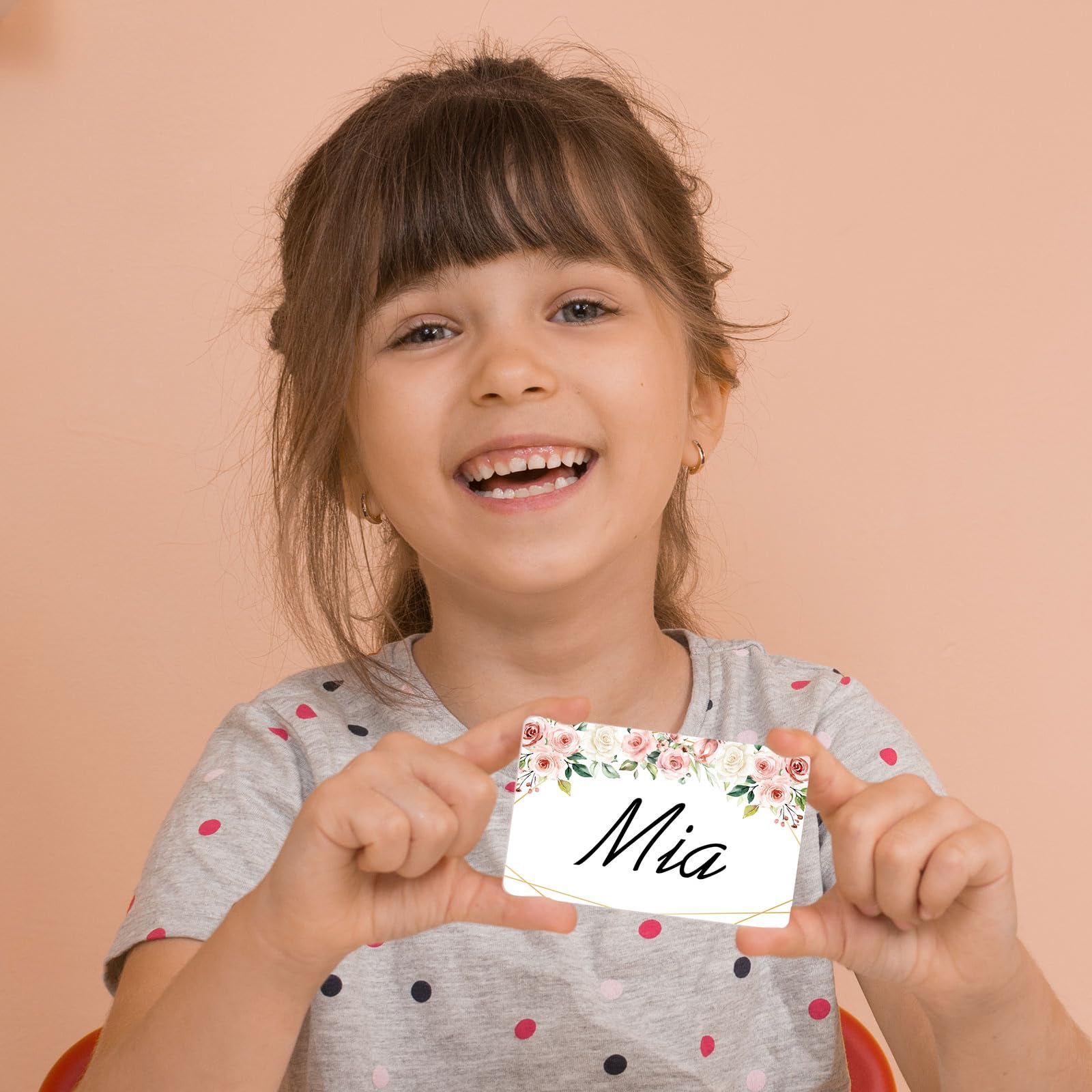 Snapklik.com : Whaline 180 Pcs Back To School Floral Name Tag Stickers ...