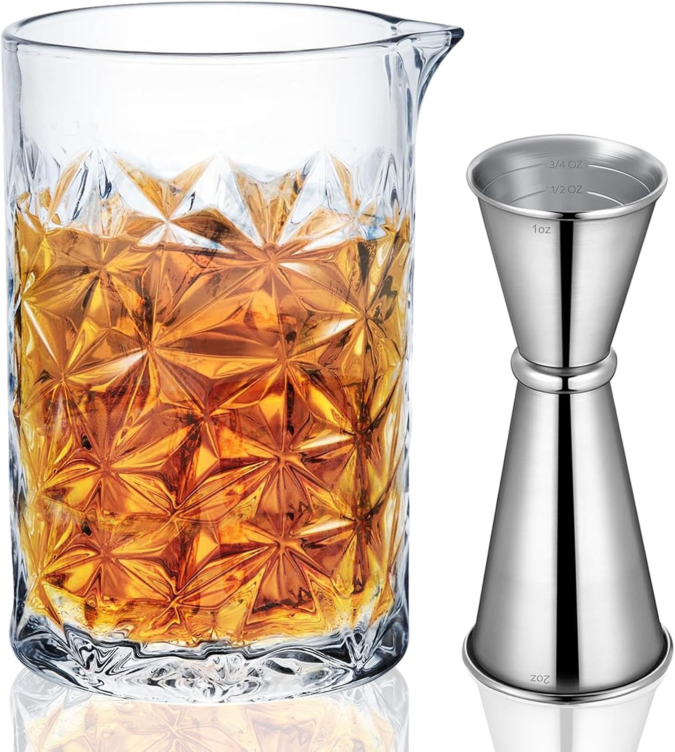 Amazon.com: Cocktail Mixing Glass,Old Fashioned Mixing Glass,Cocktail ...