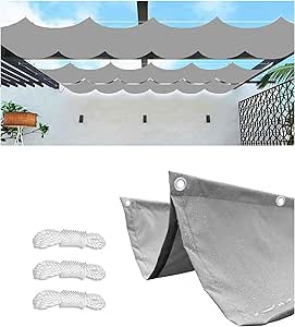 Retractable Shading Canvas Waterproof Wave 3 x 5 m (LXL) Multi Colour ...