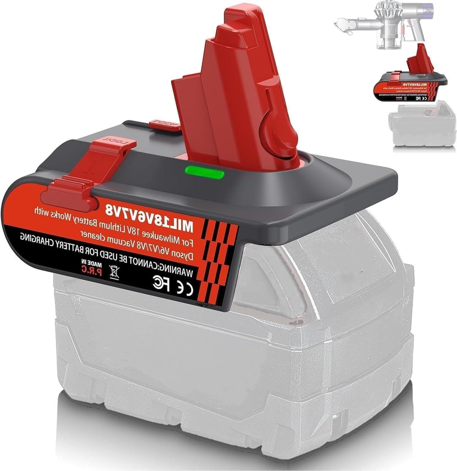 3-in-1 Upgrade Adapter for Dyson V8 V7 V6 Battery Replacement, for ...