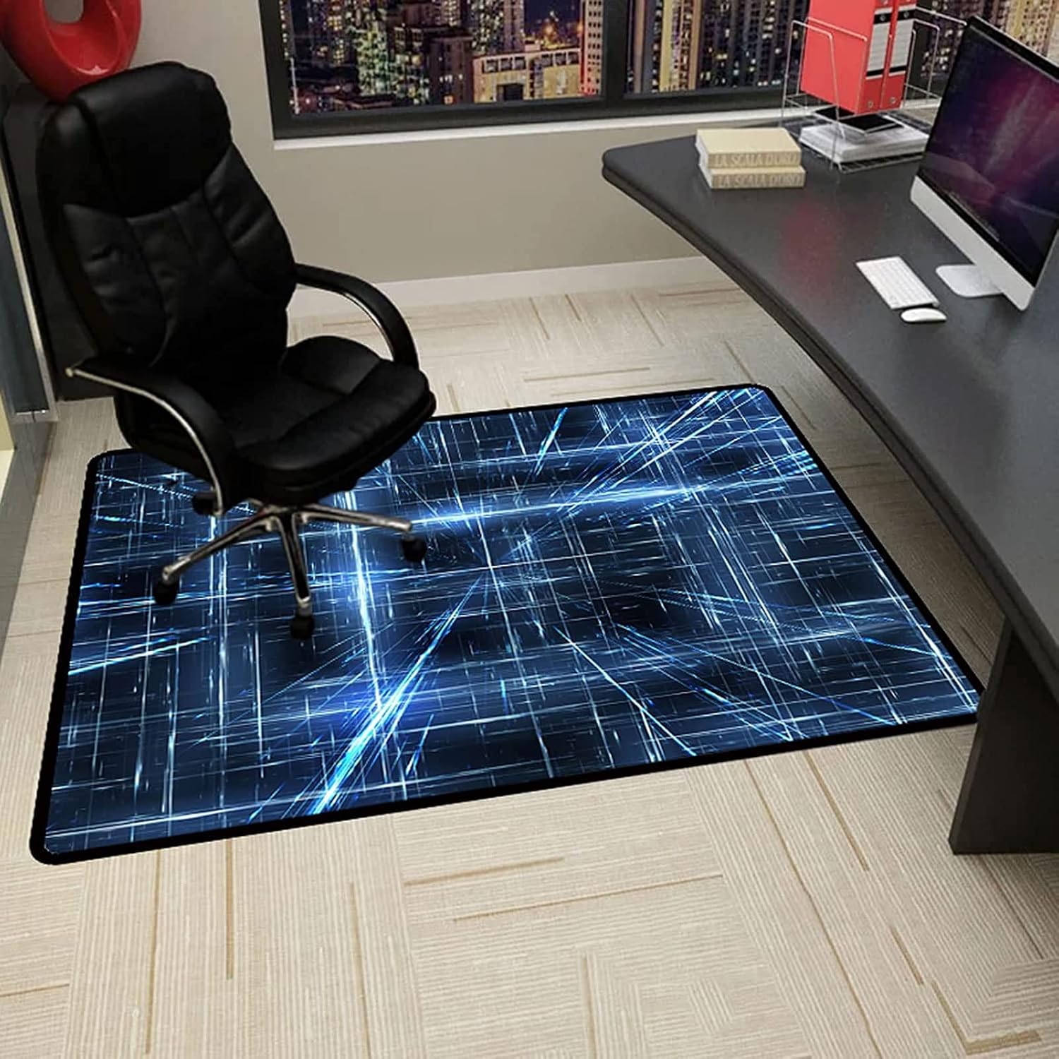 Chair Mat for Hardwood Floor, Anti-Slip Noise Cancelling Gaming Chair ...