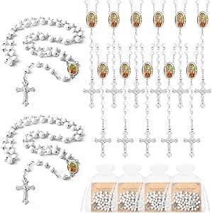 Amazon.com: Taikula 12 PCs 14 inch Lady of Guadalupe Bead Rosaries ...
