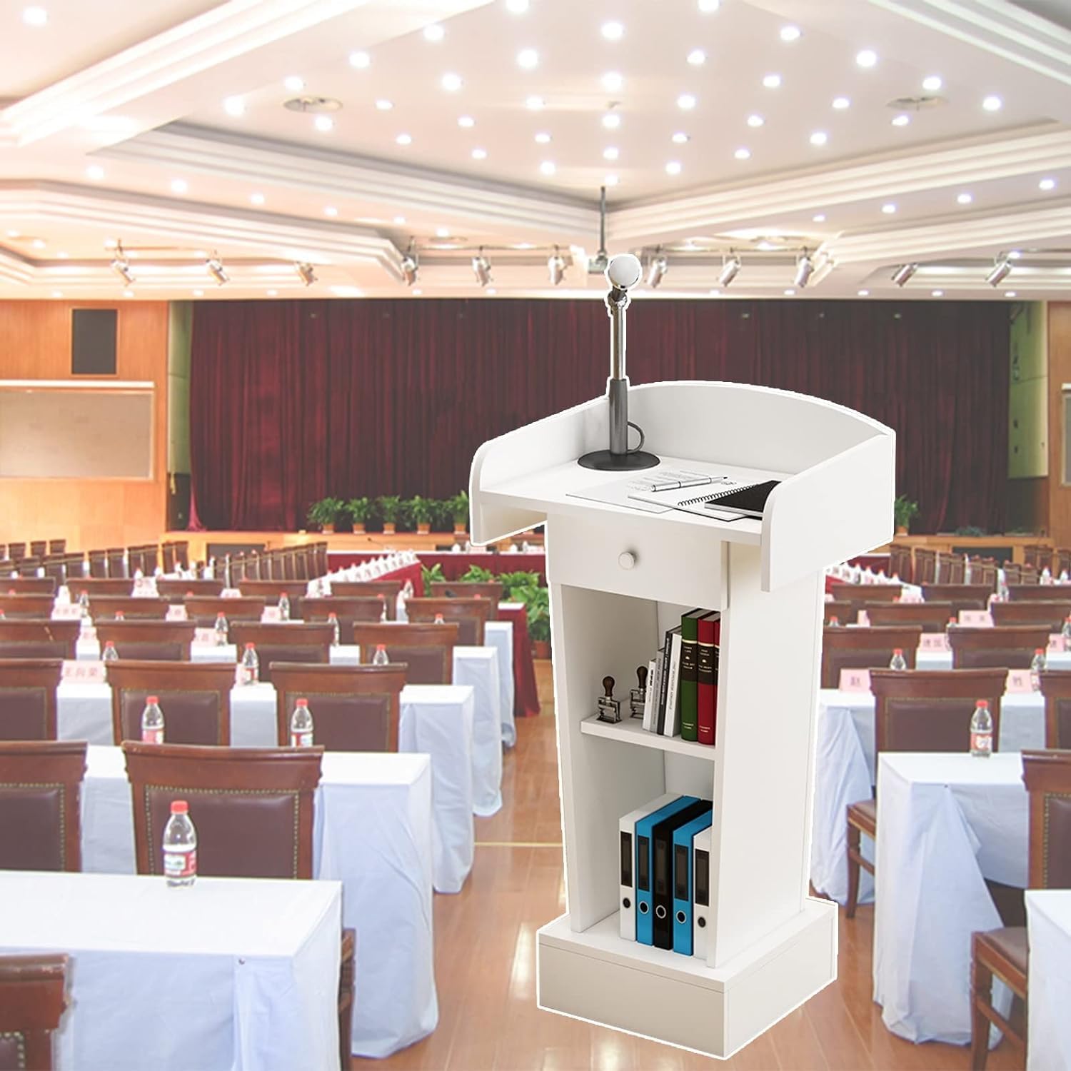 Solid podiums Large Podium High Density Board Lecterns Standing Podium ...