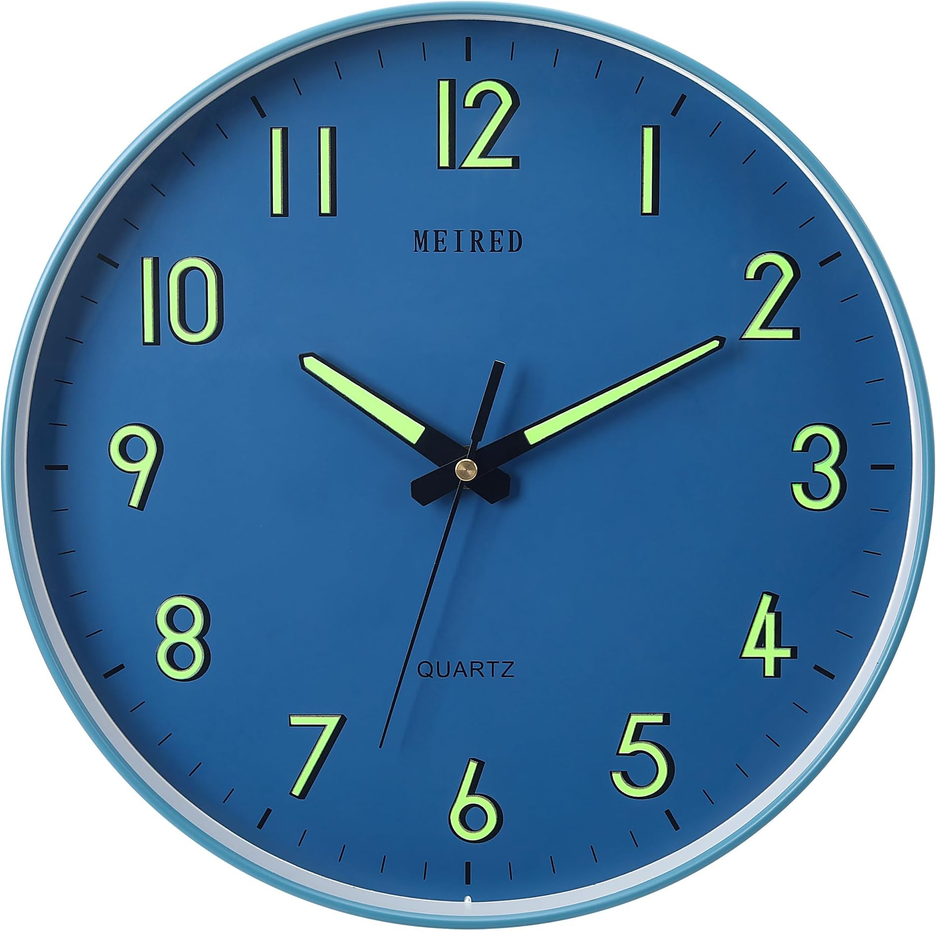 Amazon.com: eYotto Lighted Up Wall Clocks, 12 Inch Silent Glow in The ...