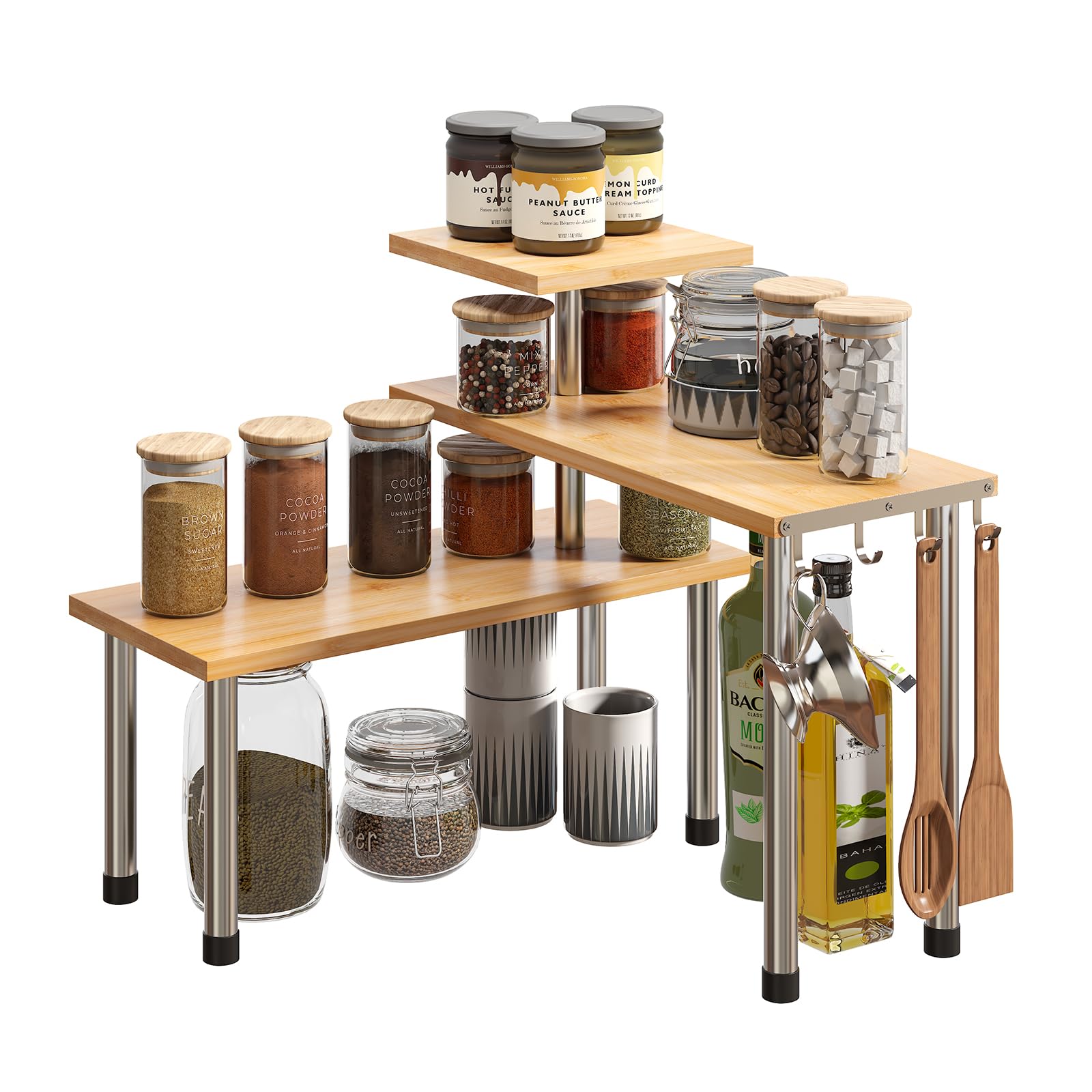 Snapklik.com : BMOSU Kitchen Corner Shelf Countertop Organizer