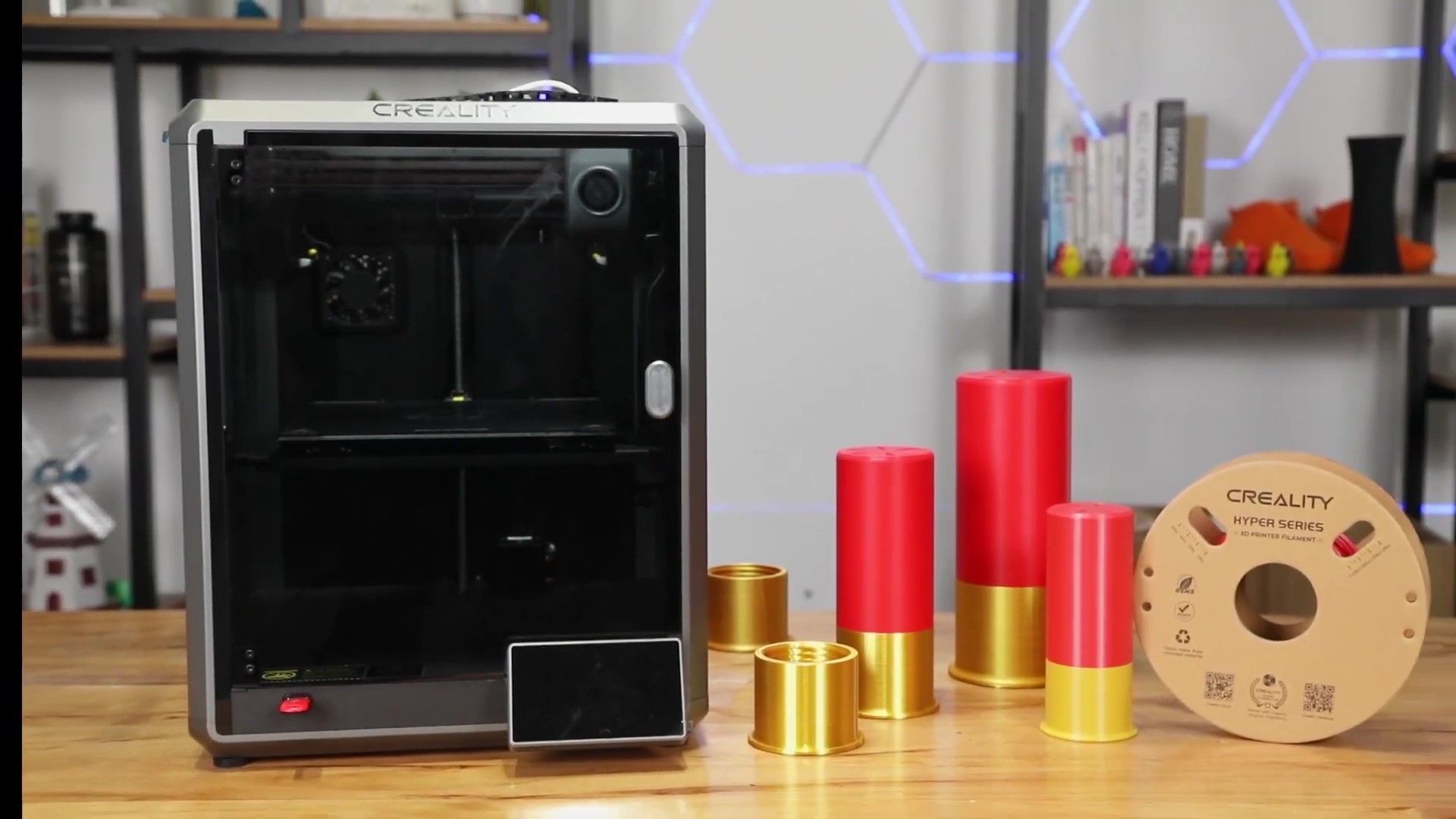 Watch How do the bullets printed by Creality K1 3d printer look? on ...