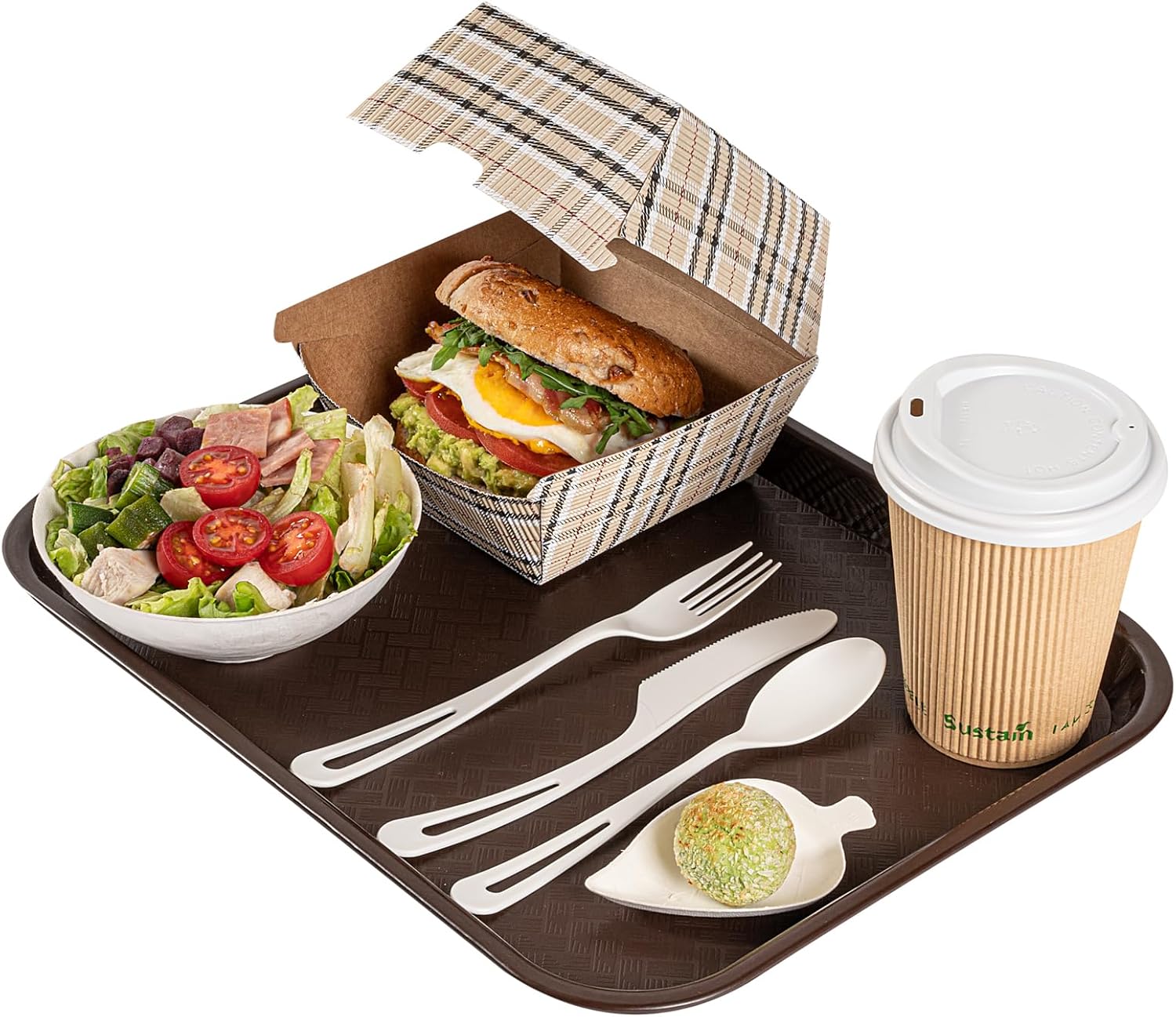 Amazon.com | Restaurantware RW Base 10 x 14 Inch Fast Food Tray 1 ...