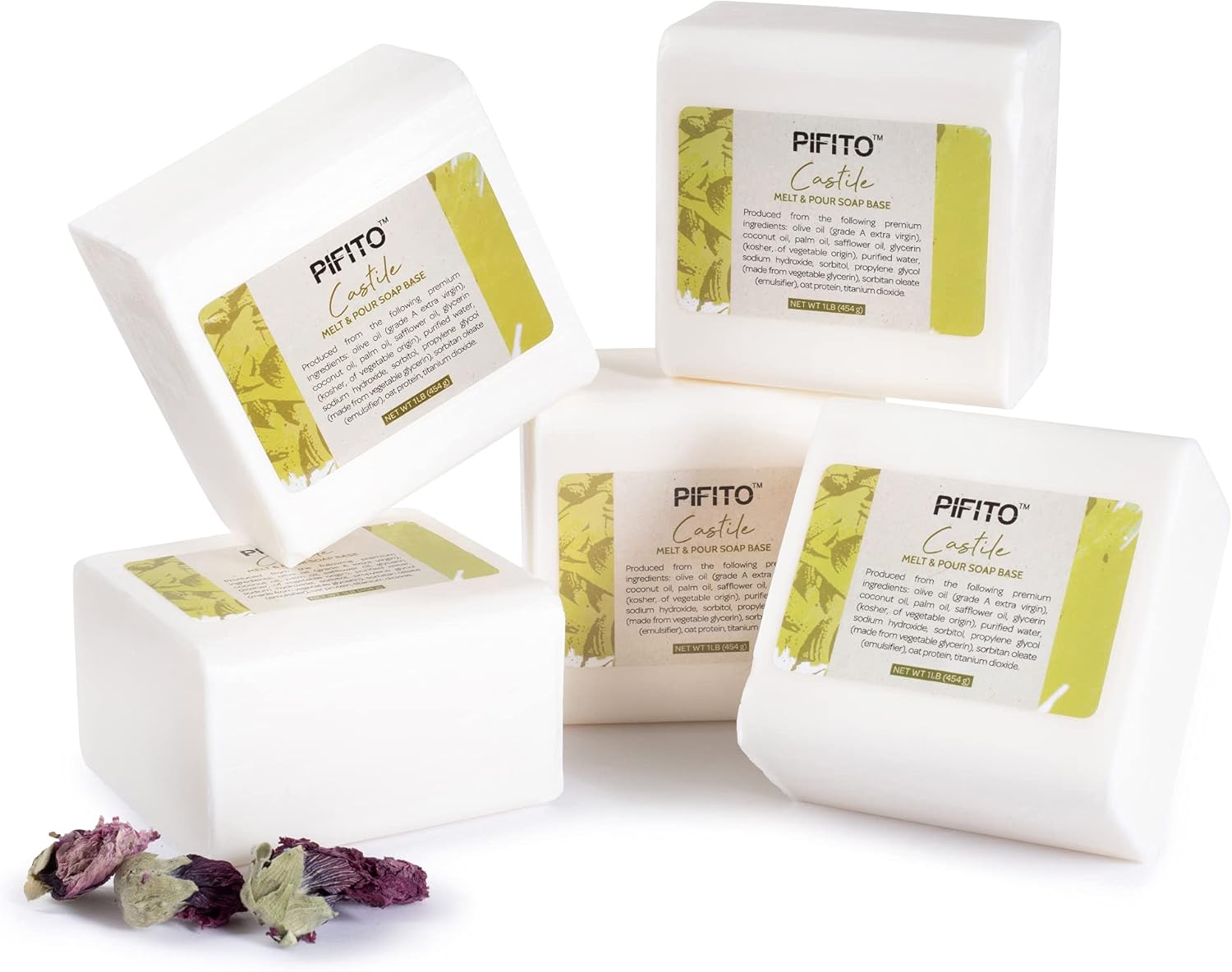 Amazon.com: Pifito Castile Melt and Pour Soap Base (5 lb) │ Bulk ...