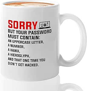 Amazon.com: Cybersecurity Coffee Mug 11oz White -Didnot Get Hacked - Gifts for Computer ...