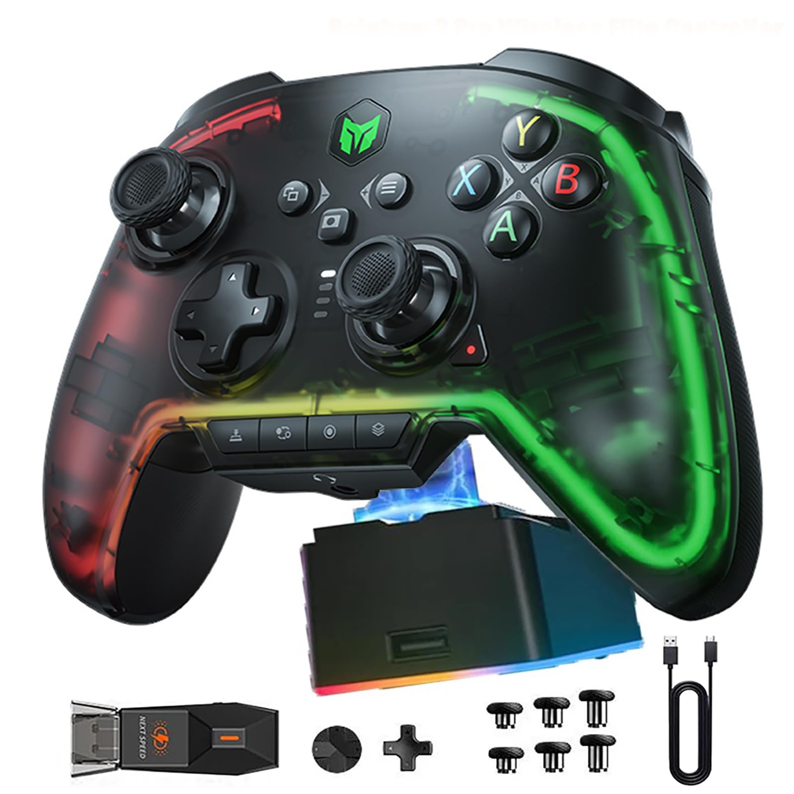 Roblox Gift Card BIGBIG WON Rainbow 2 Pro RGB PC Wireless Controller,6-axis Gyro Sensor,Motion ...