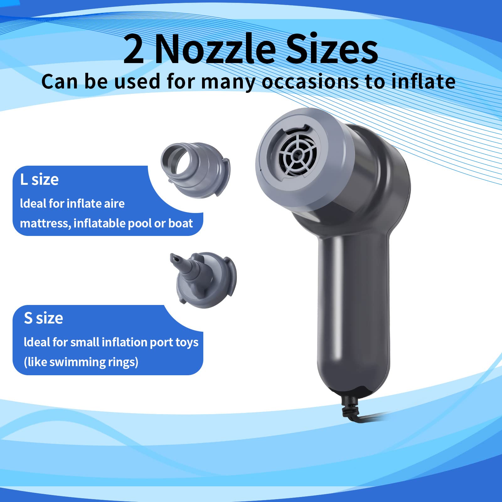 Air Pump For Inflatable Portable Electric Air Pump For River Tubes ...