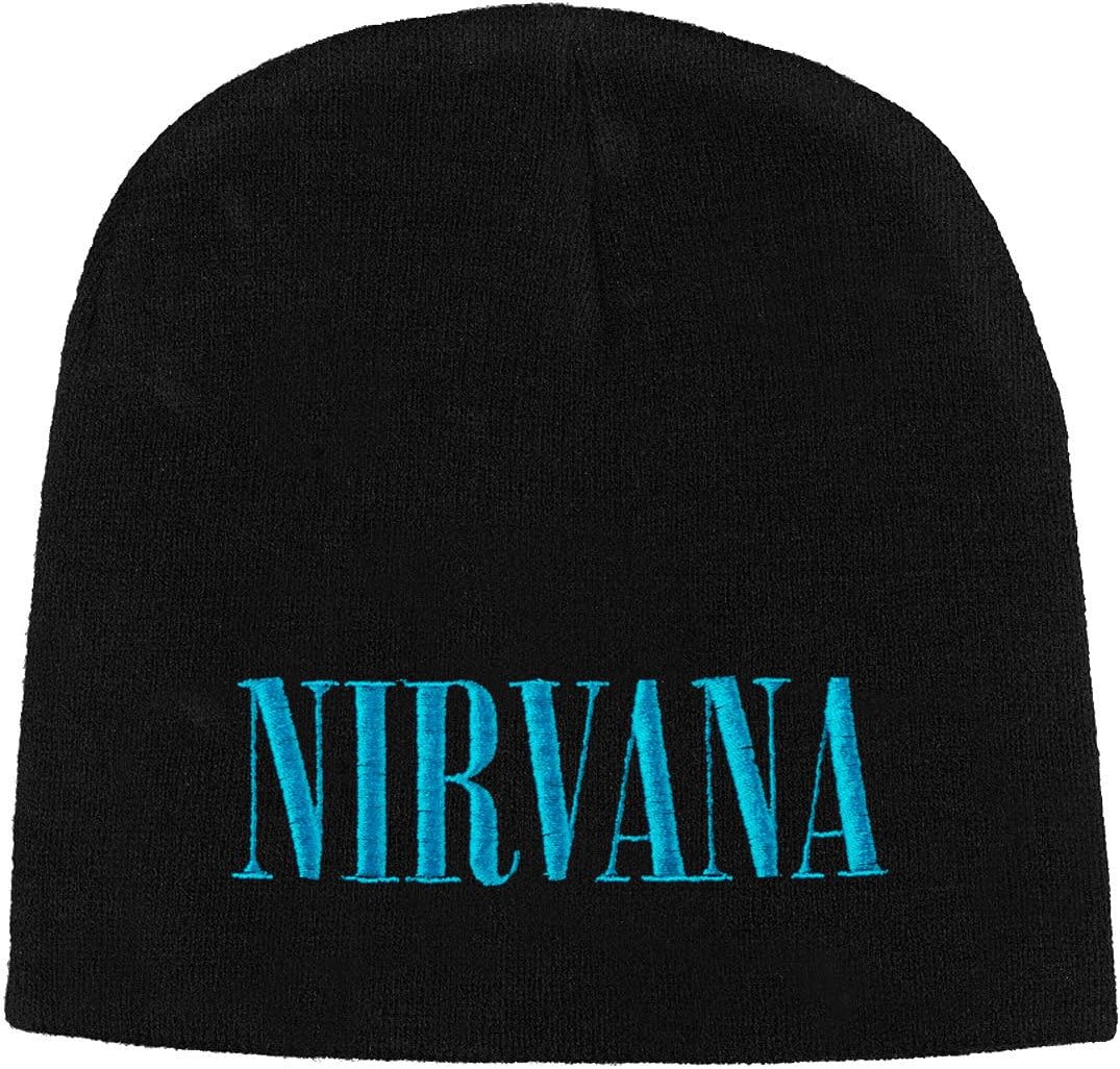 Nirvana Men's Logo Beanie Black at Amazon Men’s Clothing store