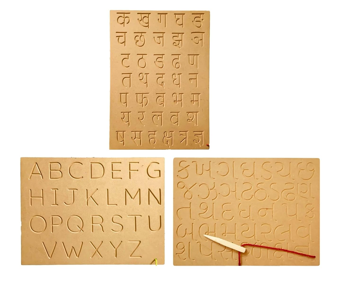 Buy Wooden Tracing Board for Kids Educational Tracing Kit Handwriting ...