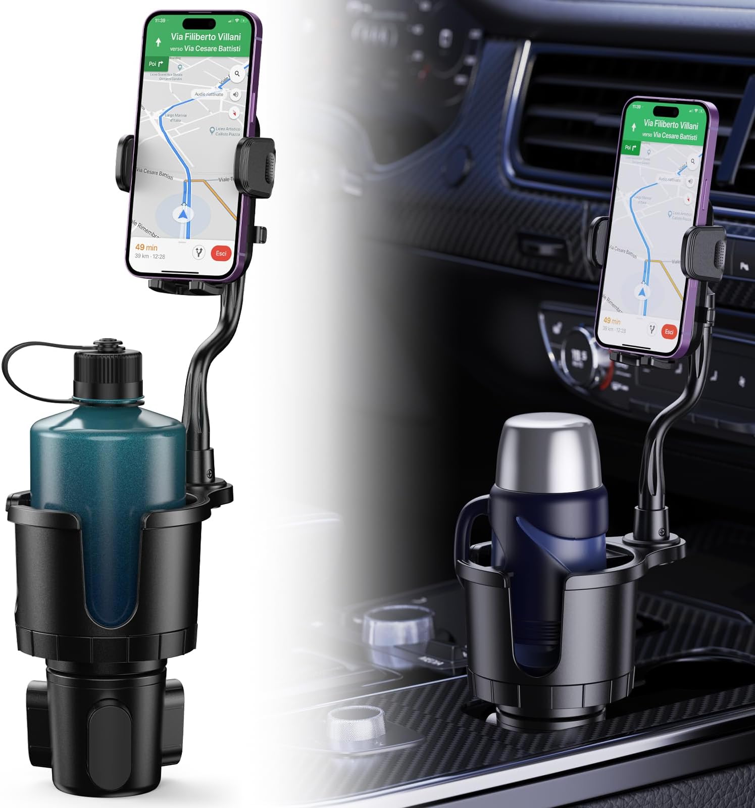 Amazon.com: odbowuge Cup Holder Phone Holder Mount [Super Stable and ...